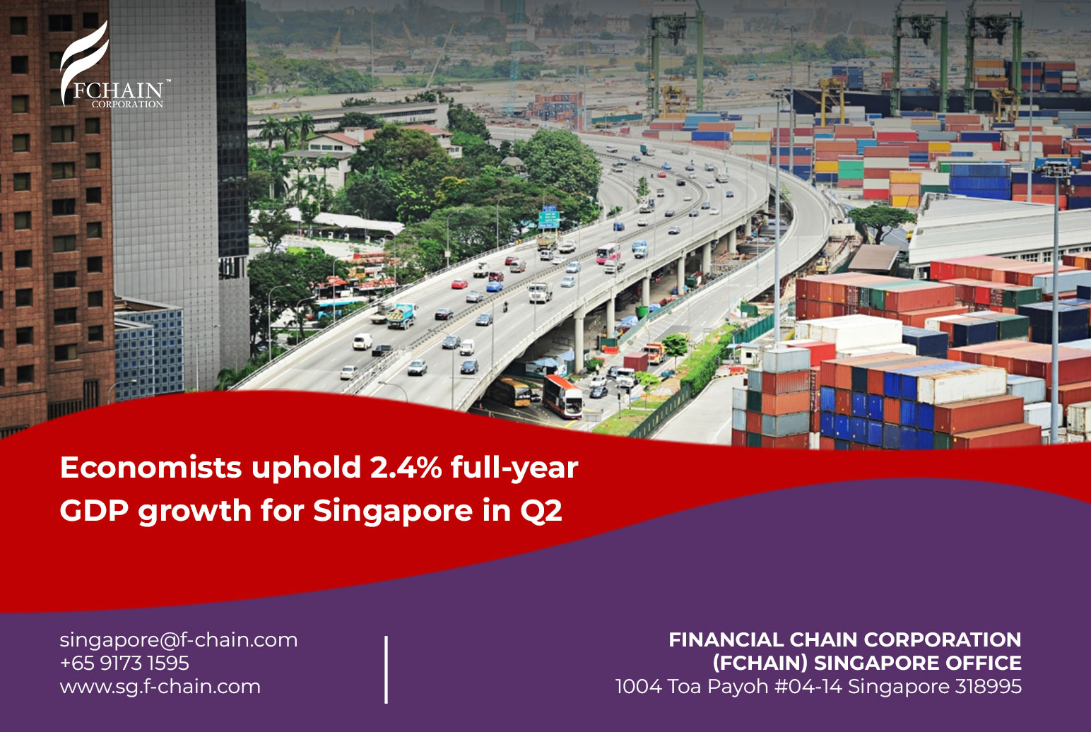 Economists uphold 2.4% full-year GDP growth for Singapore in Q2